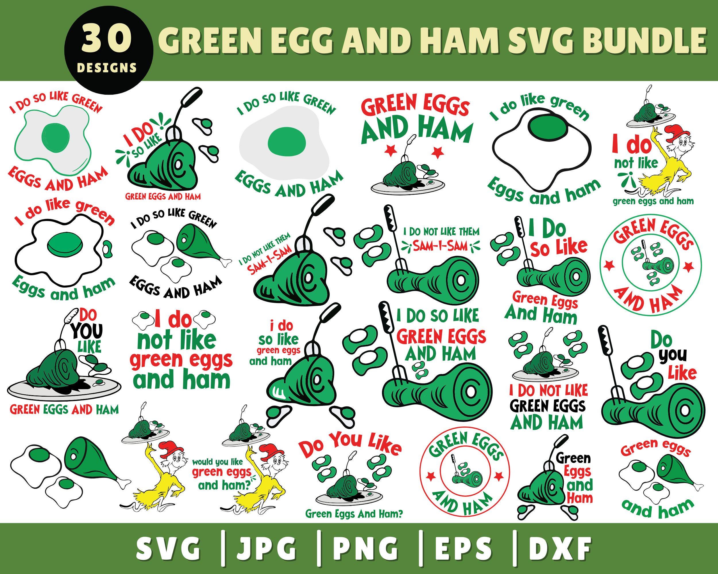 Green Eggs and Ham SVG, Green Eggs and Ham Kinda Day Svg, Dr Seuss Day ...