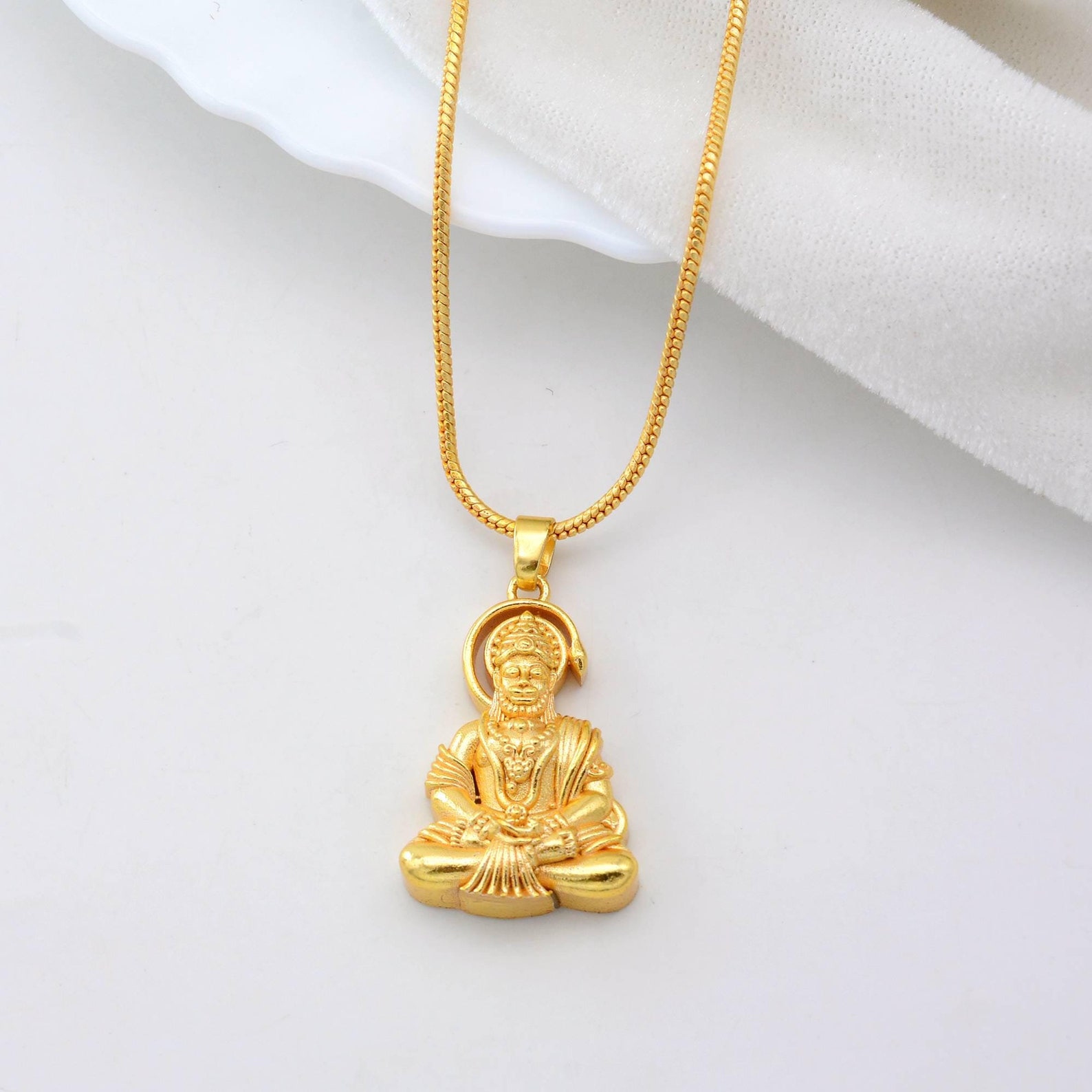 Hanuman Pendant | Hindu Necklace | Protection Amulet | Talisman ...