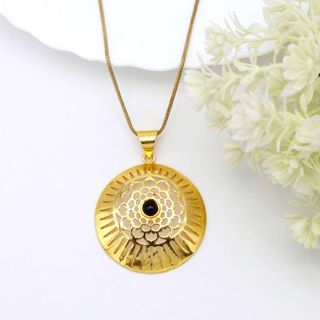 Gold Quantum Scalar Energy Pendant | Healing Energy Necklace | Vitality ...