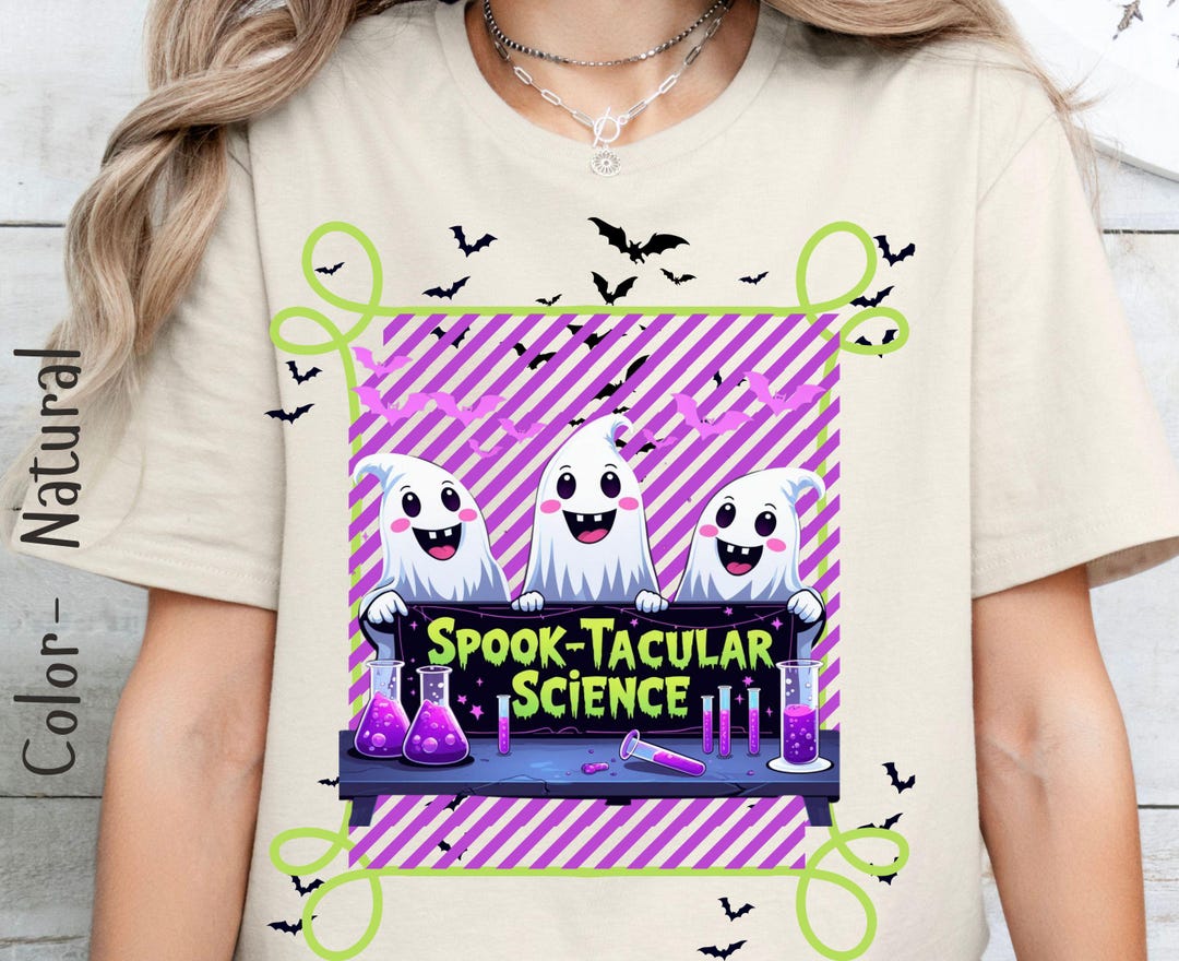 Spook-tacular Science Ghost Lab Shirt | Funny Halloween STEM Teacher T ...