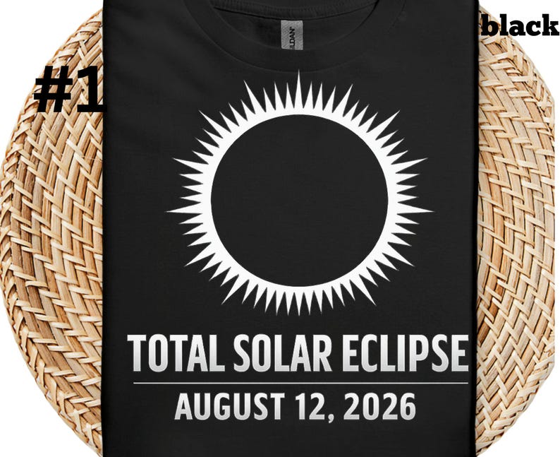 Total Solar Eclipse 2026 Shirts Bundle, August 12 2026 Eclipse Tee ...
