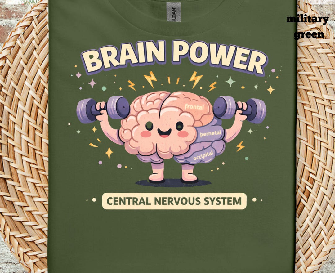 Brain Power Shirt, Funny Nervous System Anatomy Tee, Science Teacher ...