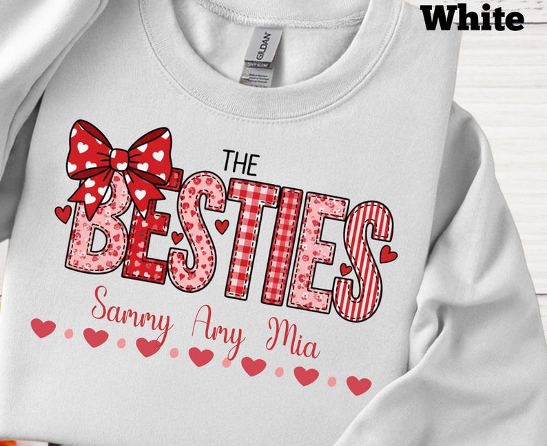 Besties Hoodie, Galentines Day Sweatshirt, Best Friend Valentine ...