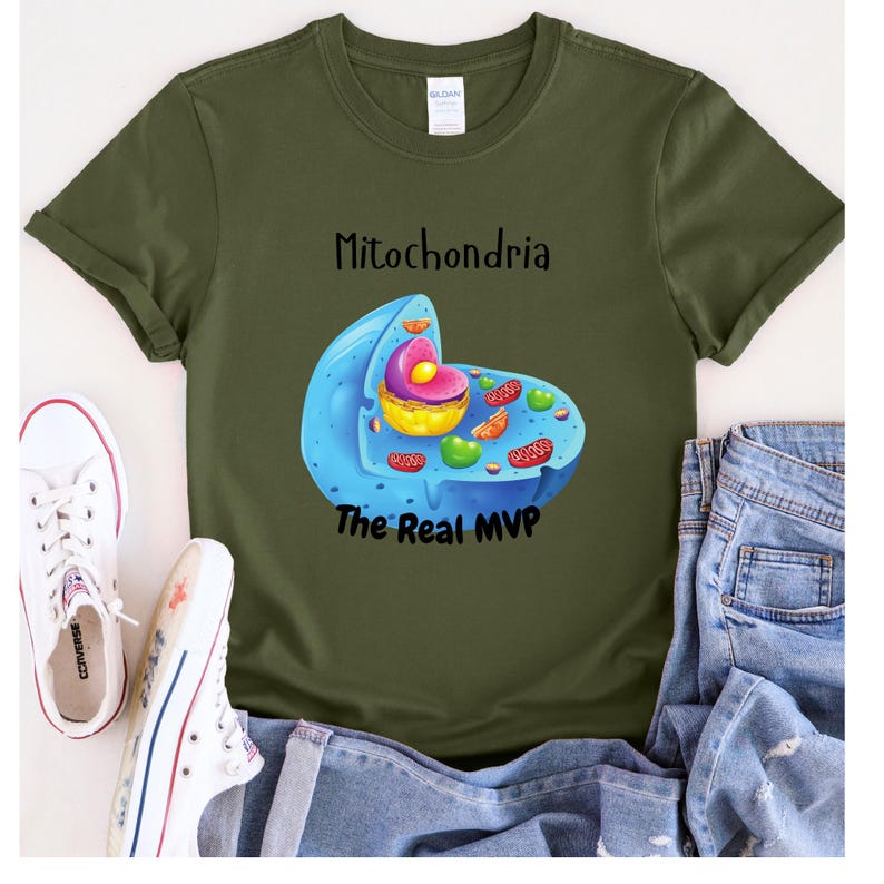 Mitochondria the Real MVP T-shirt - Funny Science Tee, Biology Lovers ...