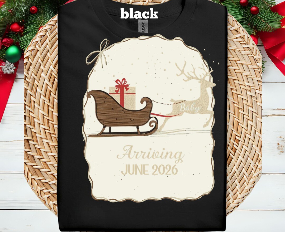 Personalized Babys First Sleigh Ride Shirt | Vintage Christmas ...