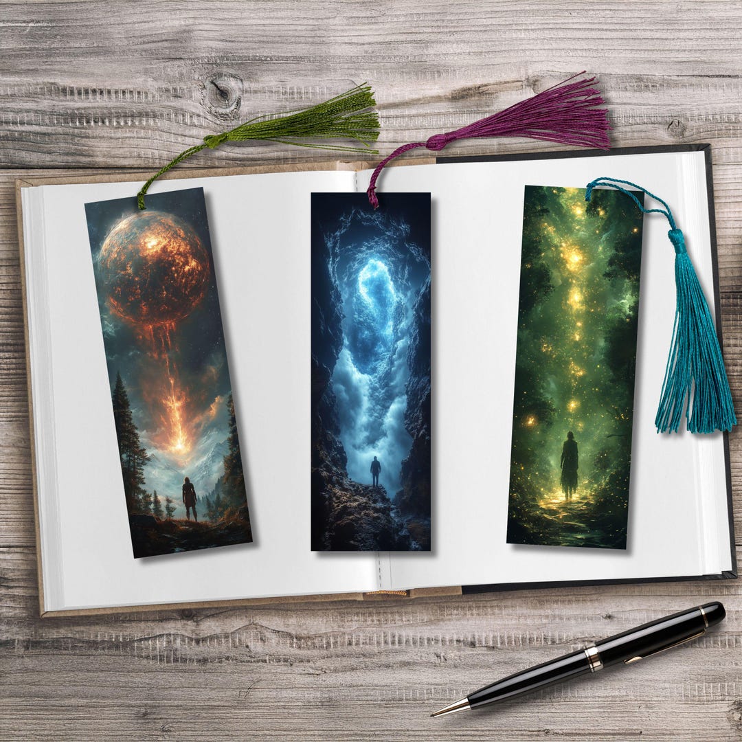Fantasy Bookmarks – Path of the Elements – Diy Bookmark With Tassel ...