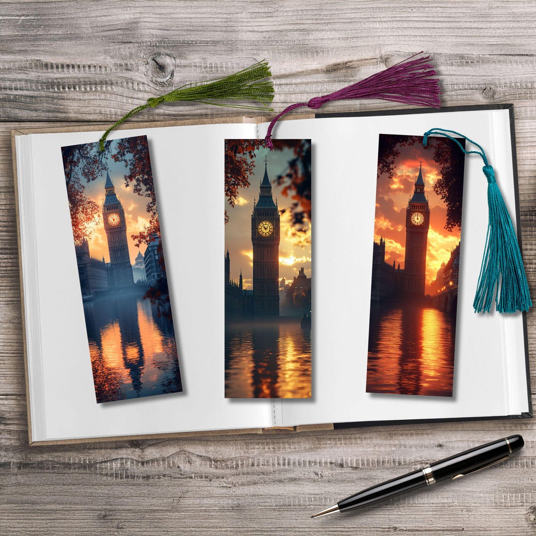 Bookmarks Big Ben – London – Diy Bookmark With Tassel – Diy Gift – Gift ...