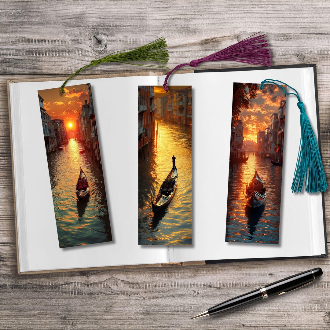 Bookmarks Venice – Gondola – Diy Bookmark With Tassel – Diy Gift – Gift ...