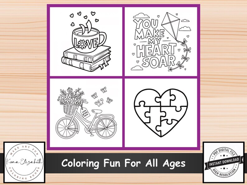 Printable Valentine's Coloring Pages Bold and Easy Designs for Kids and ...