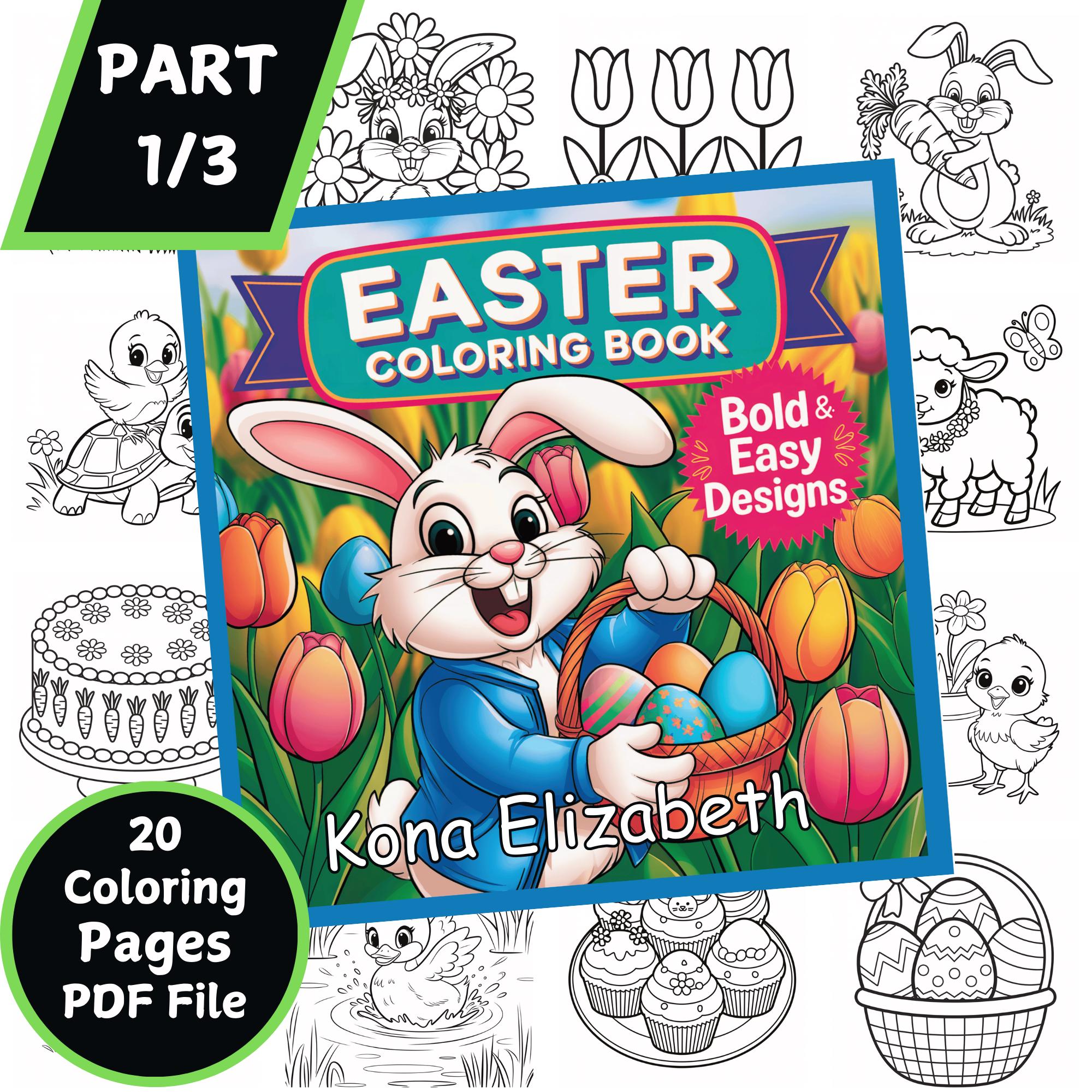 20 Original Printable Easter Coloring Pages for Kids Bold and Easy ...