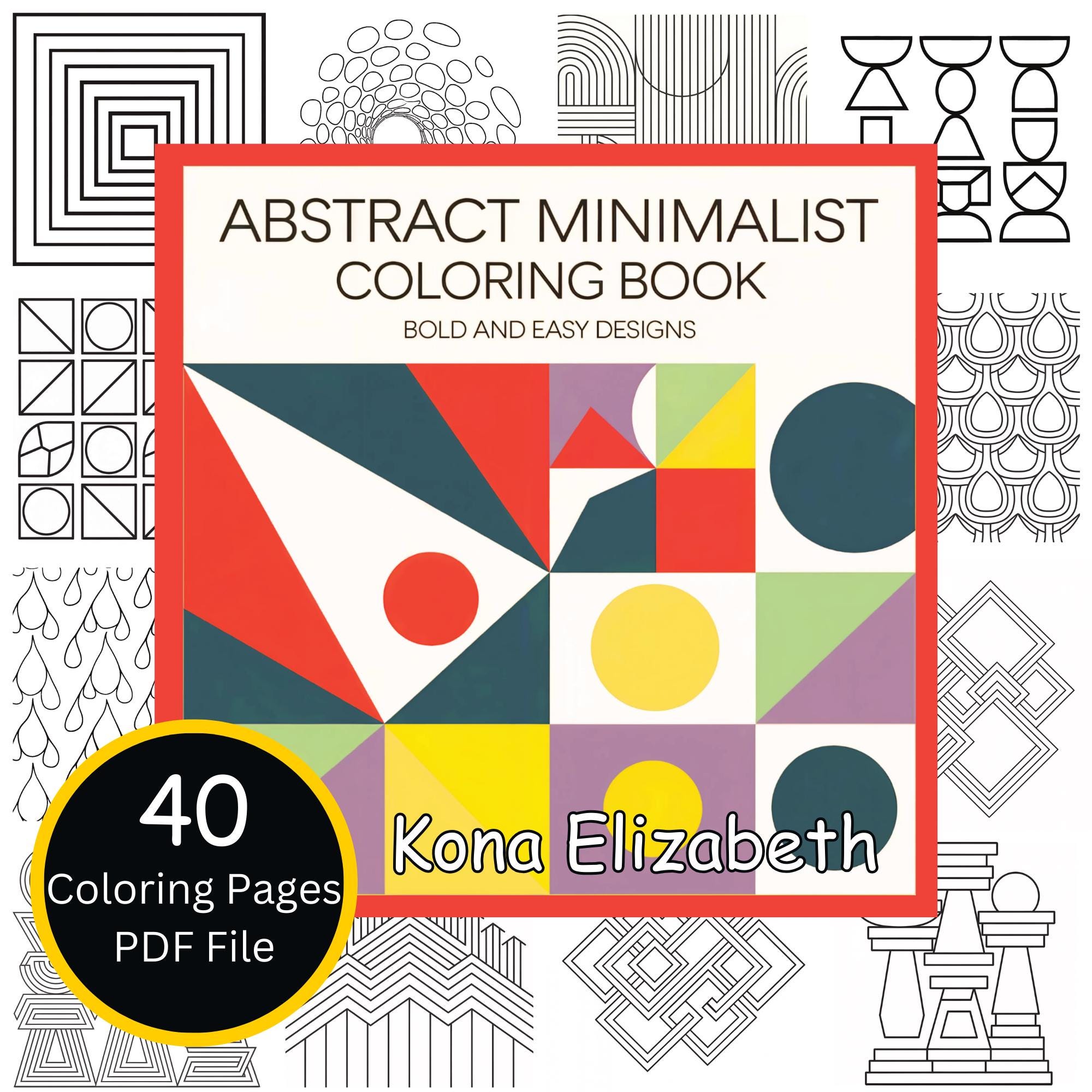 40 Original Printable Abstract Minimalist Coloring Pages Unique Designs ...