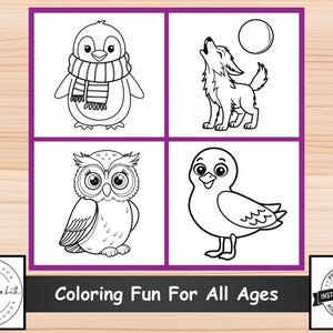 40 Original Printable Cute Animal Coloring Pages Bold and Easy Designs ...