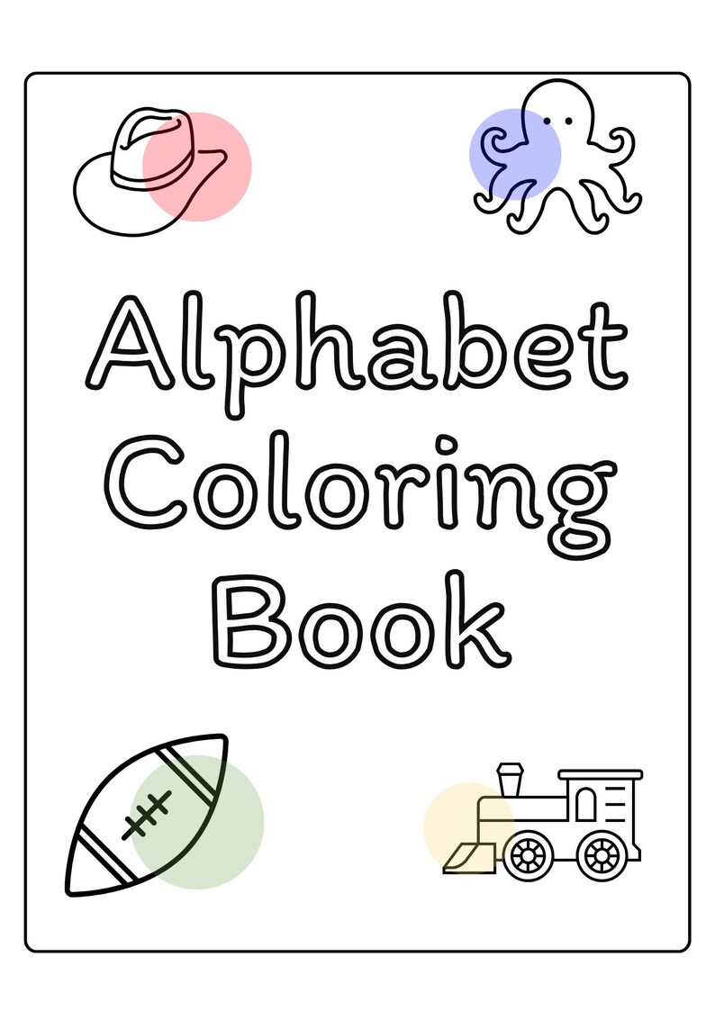 A-Z Alphabet Coloring Workbook ABC | Preschool Tracing & Coloring PDF ...