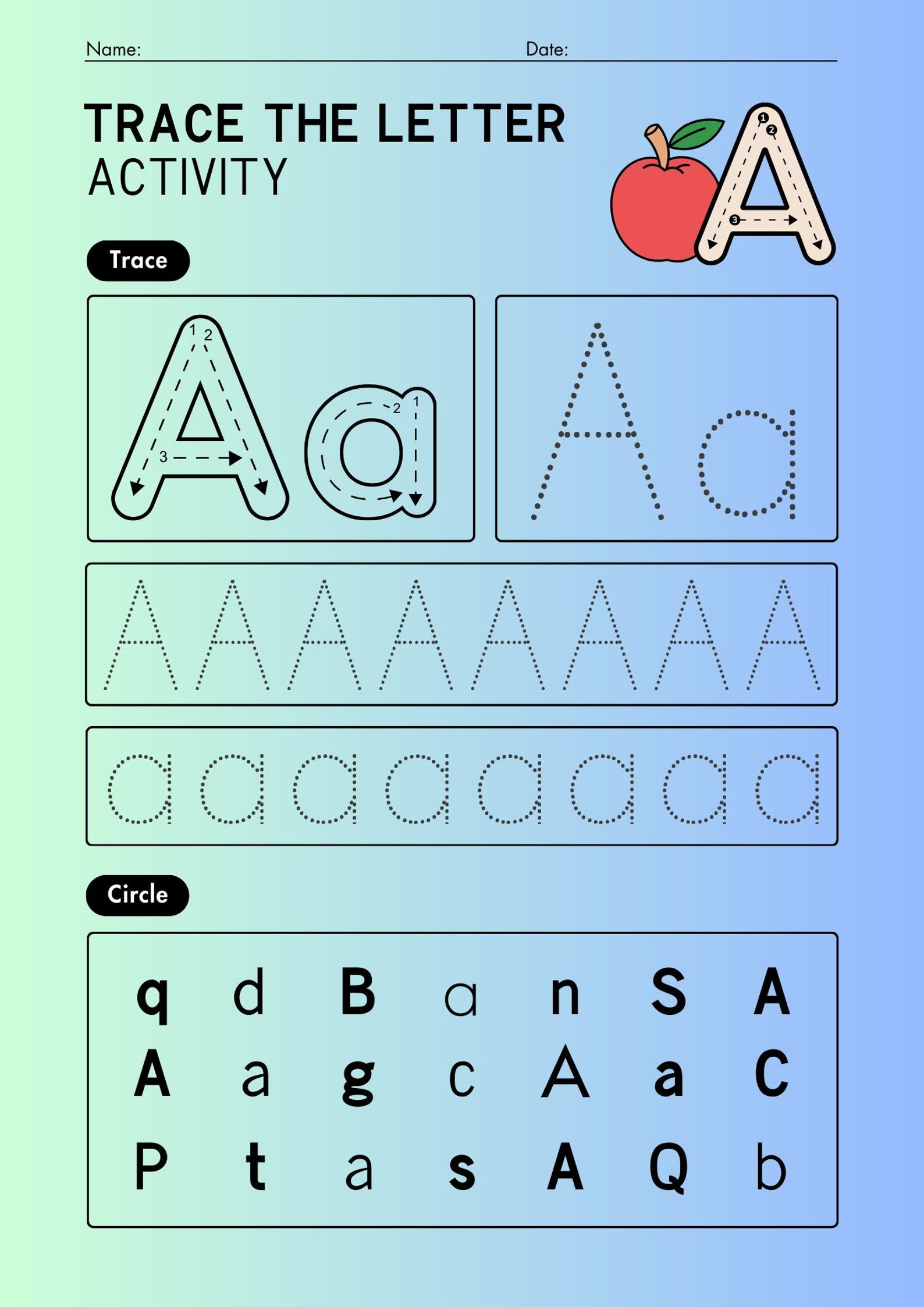 ABC Tracing Book Fun Alphabet Learning | Preschool Handwriting Workbook ...