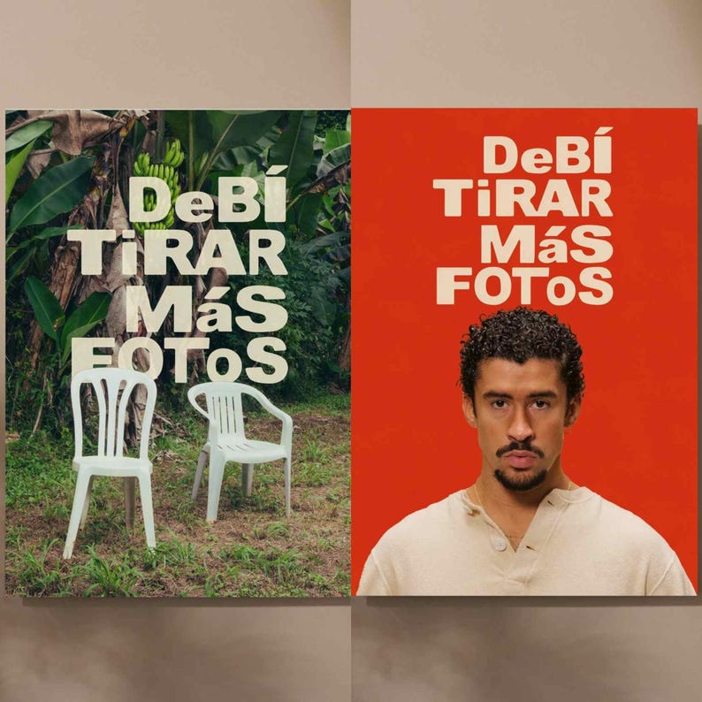DOUBLE POSTER Bad Bunny Debi Tirar Mas Fotos Digital Download Artwork ...
