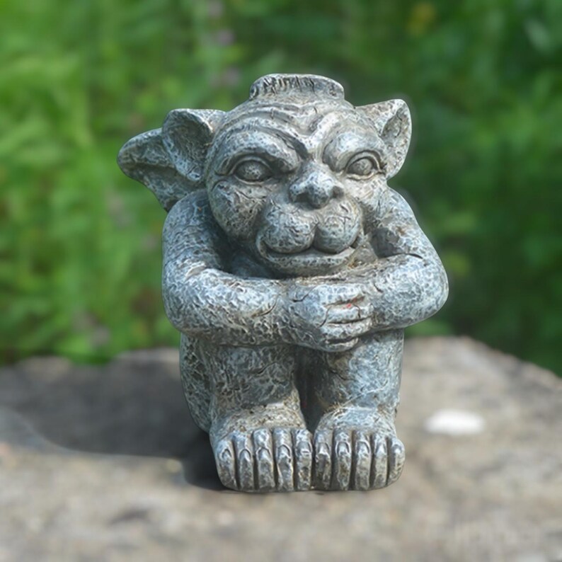 Emmett the Gargoyle Gothic Garden Sculpture Statue, Ornaments, Garden ...