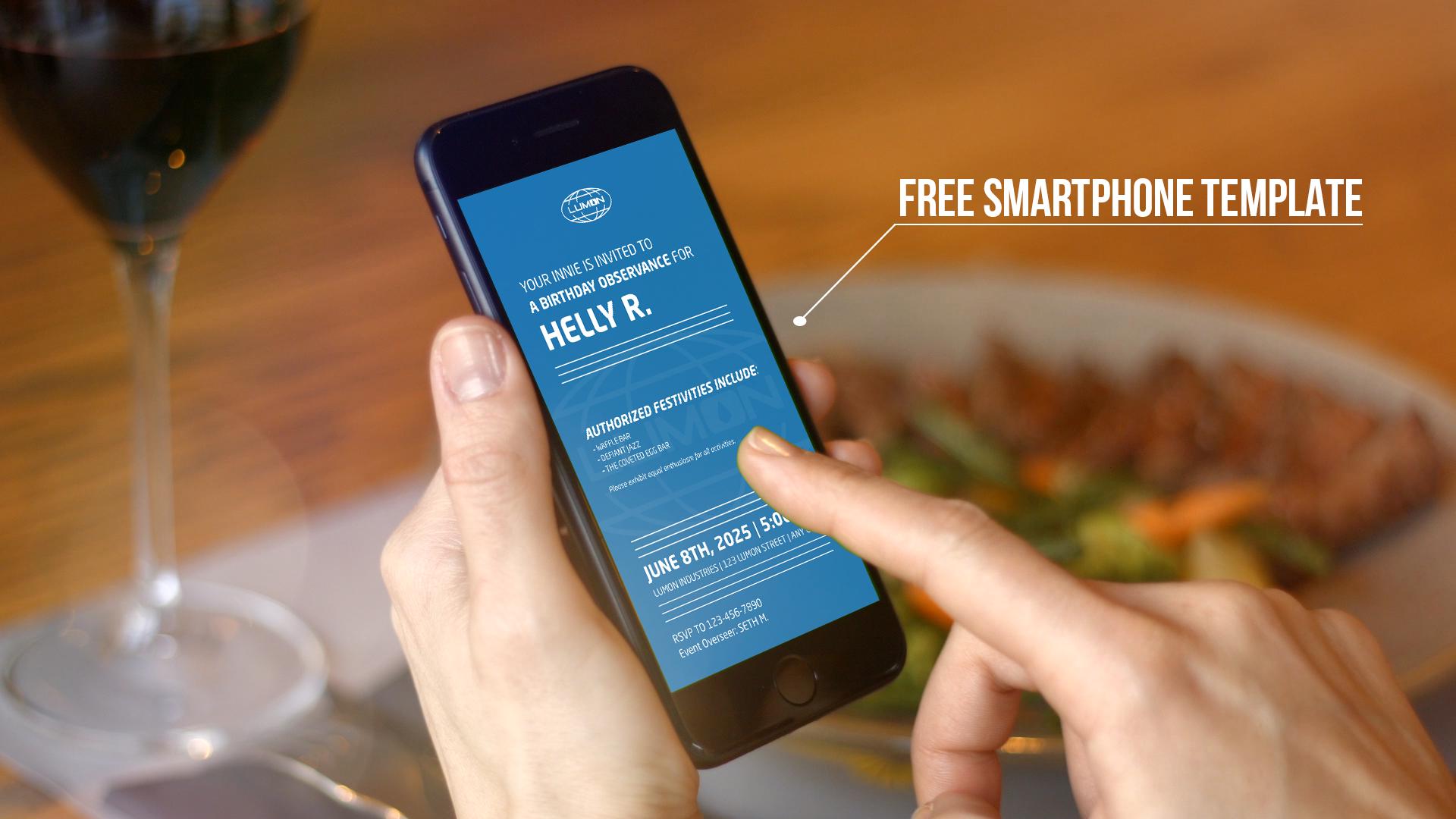 Severance Birthday Invite Template | Editable Lumon Party Card | Blue ...