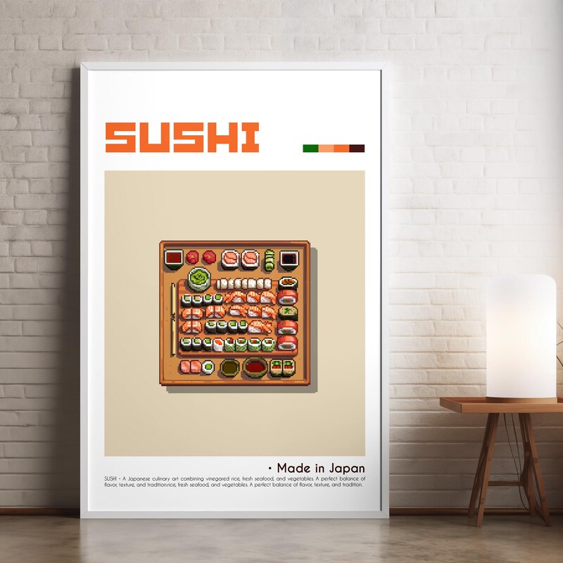 Sushi Poster - Etsy