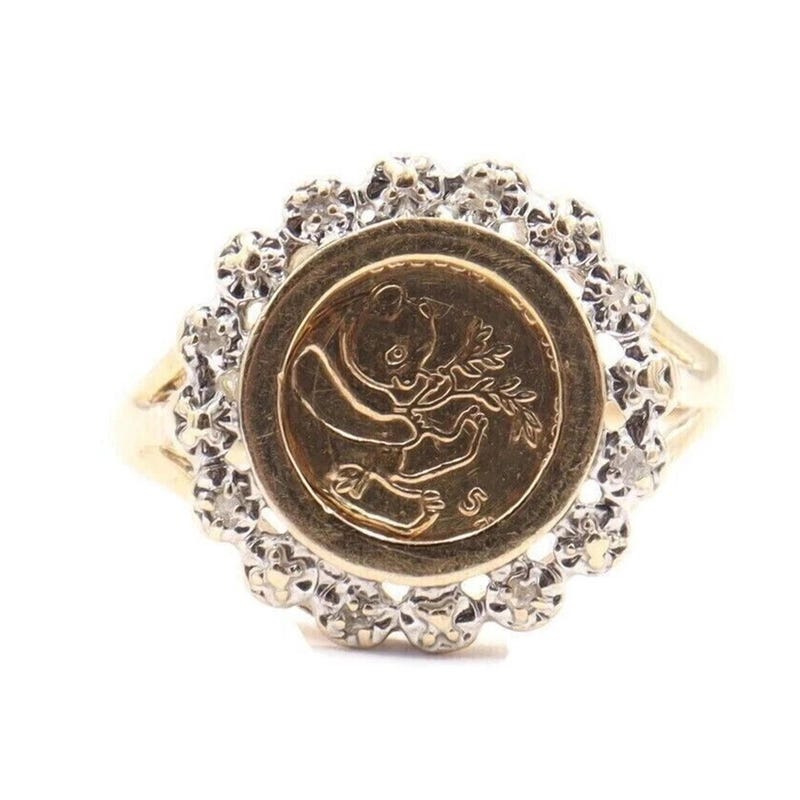 Panda Coin Ring - Etsy