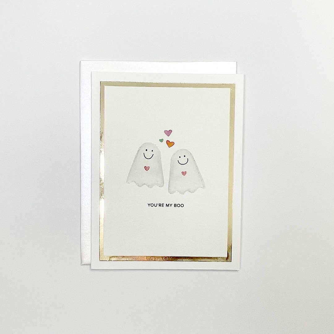 Handmade You're My Boo Card Halloween, Ghost, Love, Halloween Card ...