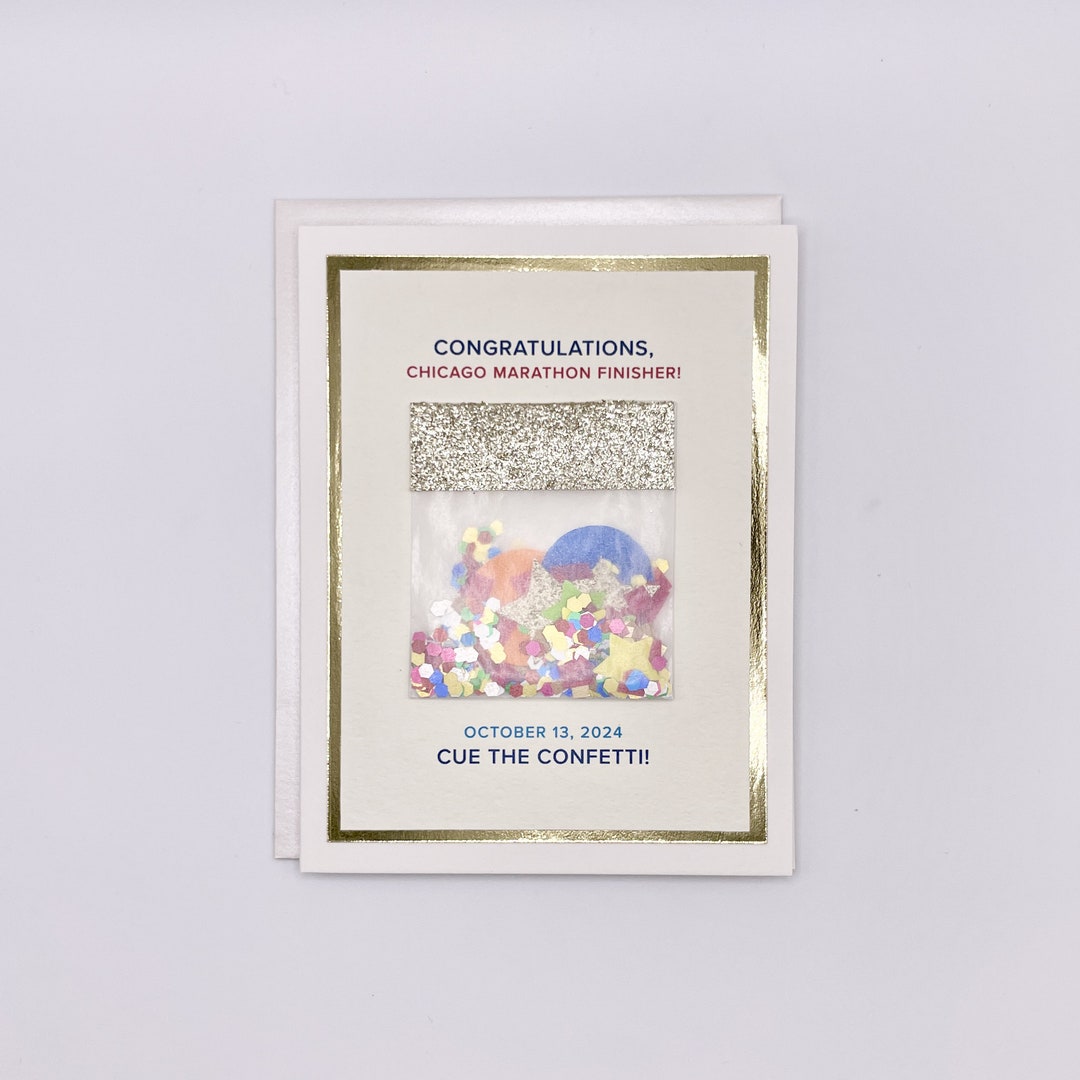 Chicago Marathon Card 2024 Handmade Card, Chicago, World Marathon ...