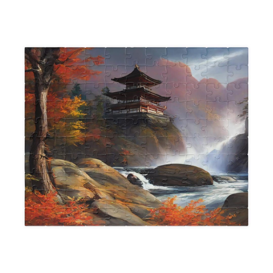 The Sound of the Waterfall Echoing in the Silence and the Crimson Hour ...