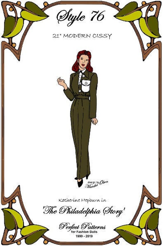 21 Cissy Pattern the Philadelphia Story | Etsy