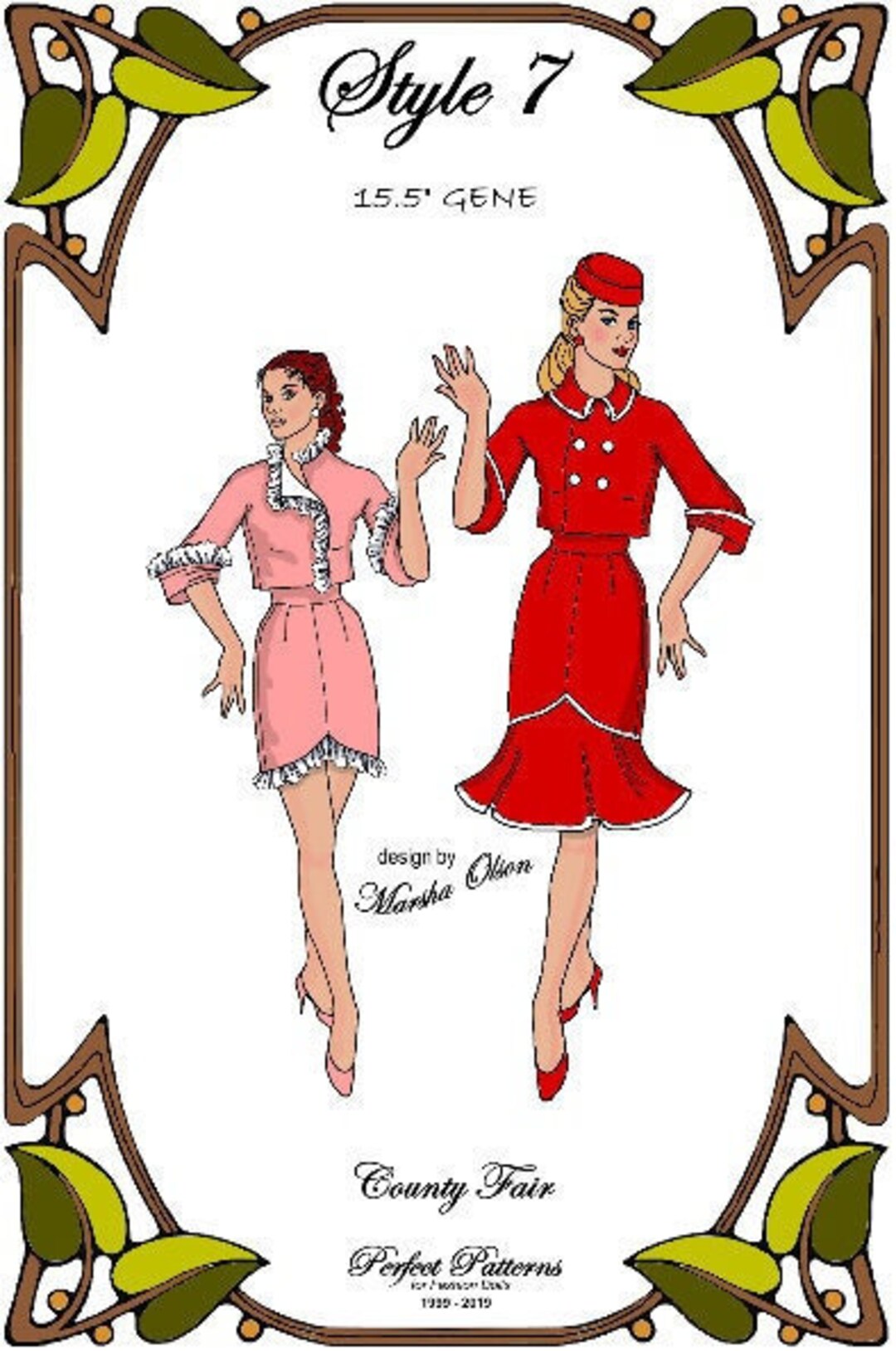 15" Gene Pattern "county Fair" - Jacket, Skirt, Hat - Style 7 G - Etsy