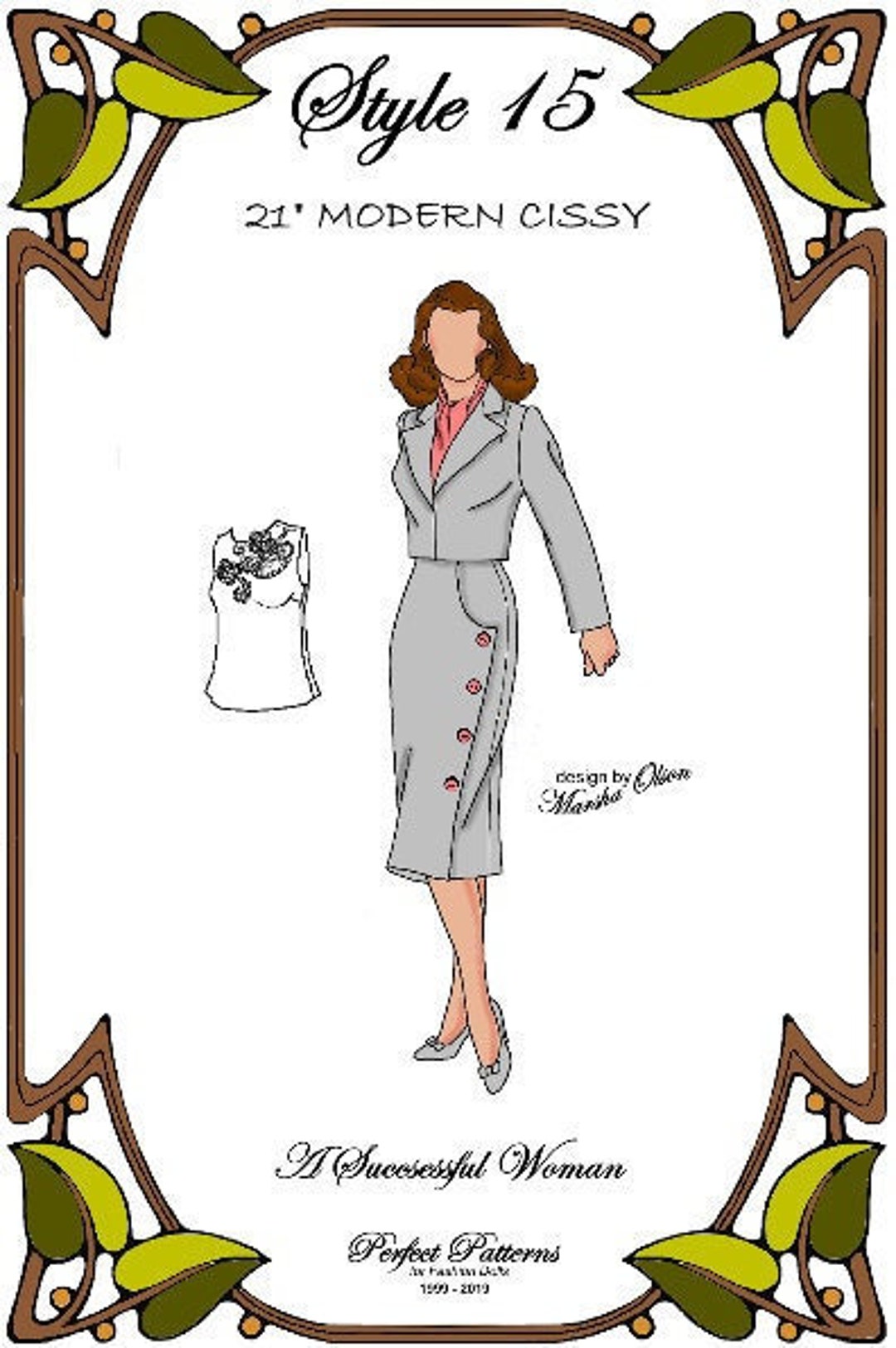 21 Modern Cissy Pattern a Successful Woman Skirt, Jacket, Blouse Style ...