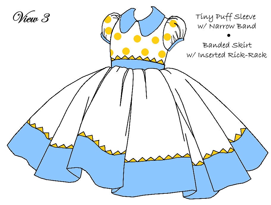 11" Leeann Pattern "remembering Tomorrow" - Classic Full Skirted Dress ...