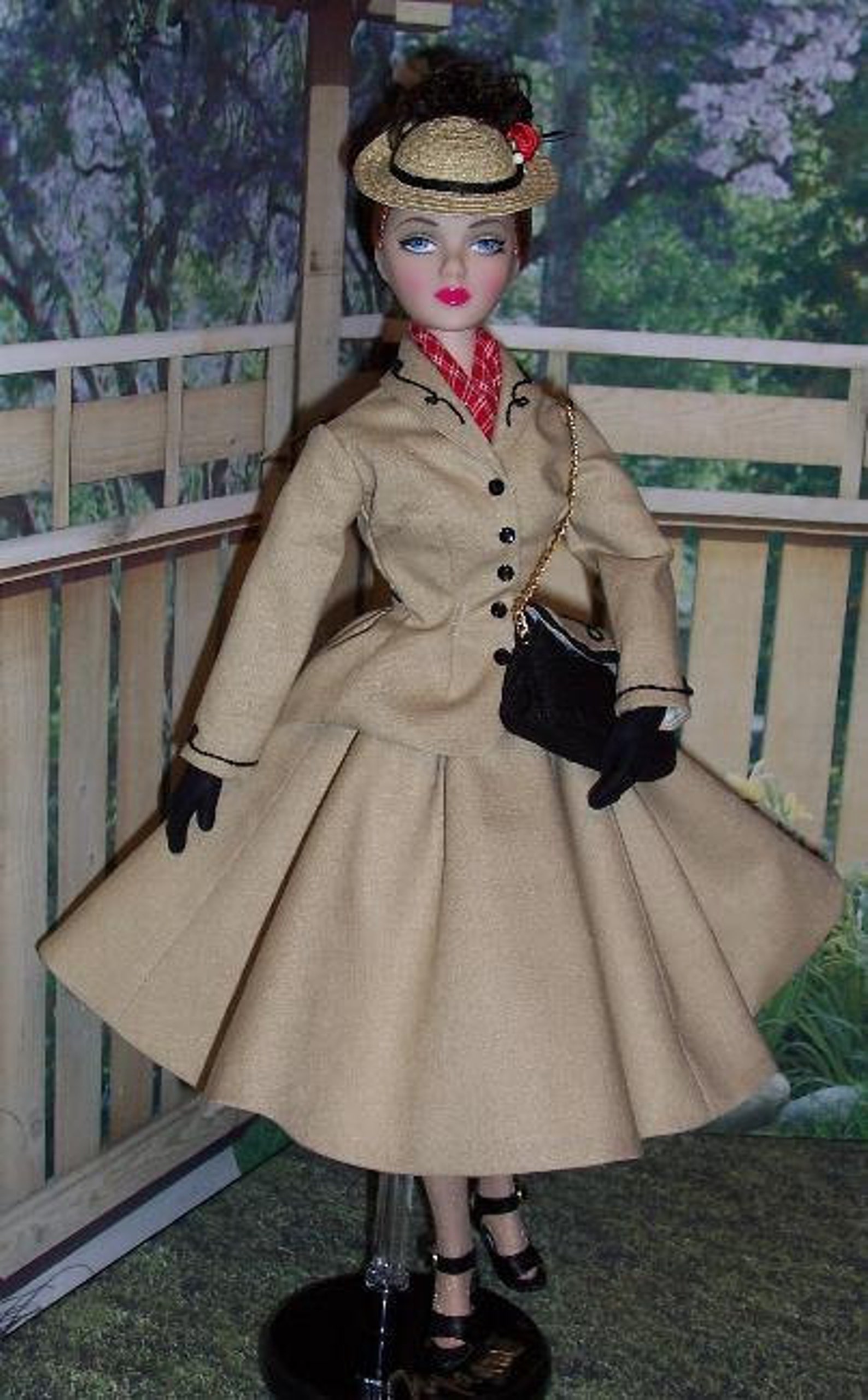 15 Gene Pattern new Look Jacket, Circle Skirt, Large Round Hat, Purse ...