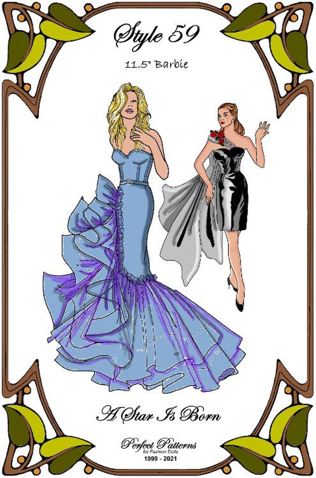 11.5 Barbie Pattern a Star is Born - Etsy