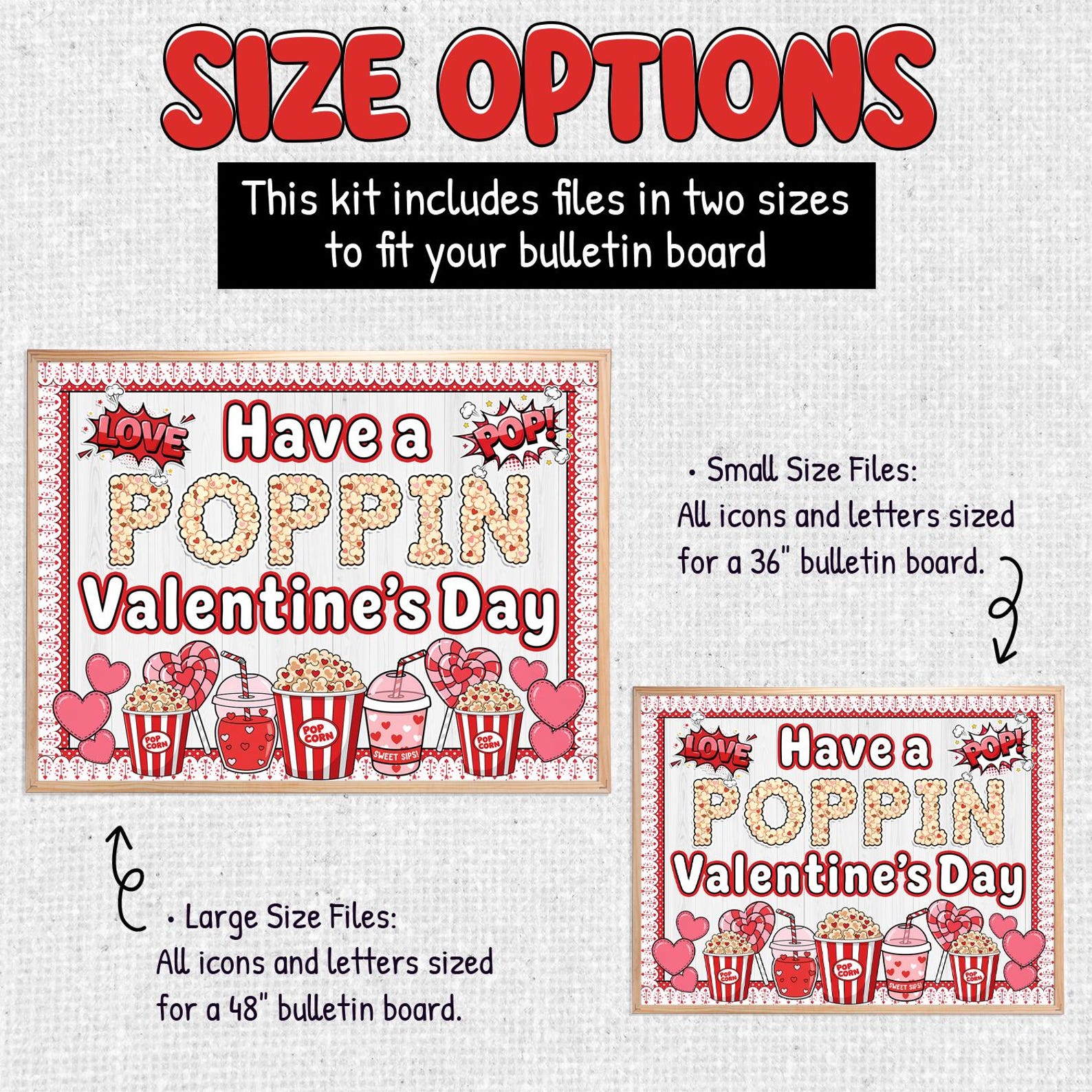 Have a Poppin Valentine's Day Bulletin Boards Display Kit & Classroom ...