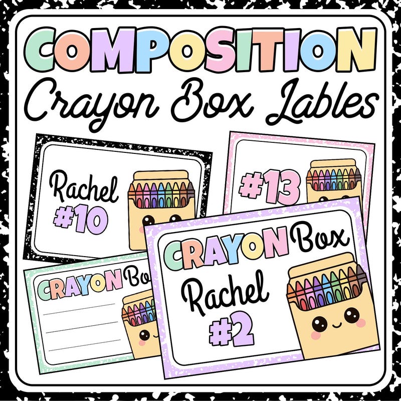 Crayon Labels - Etsy