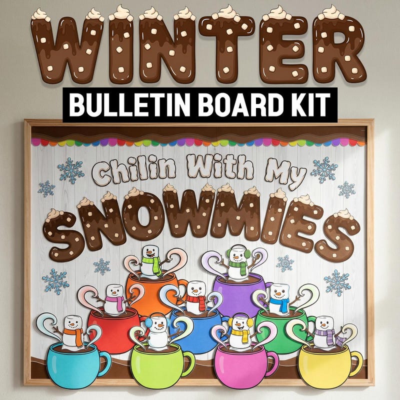 Chillin With My Snowmies Bulletin Board - Etsy