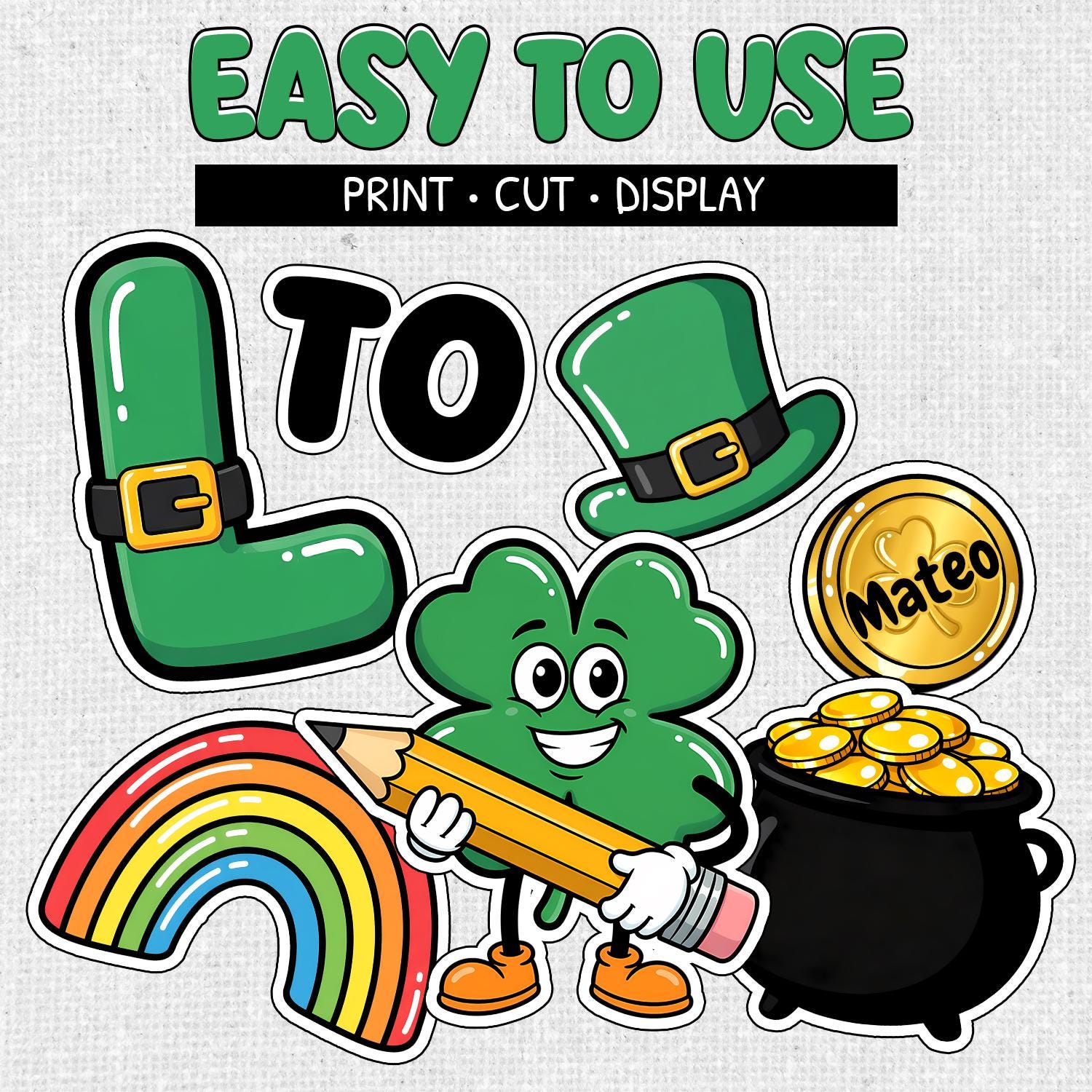 Lucky to Learn Together - St Patricks Day Bulletin Board Kit - Spring ...