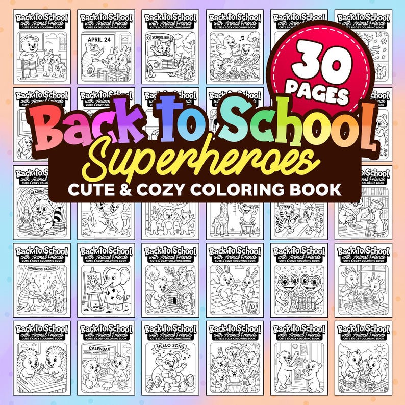 Dibujos para colorear de superhéroes: Actividad para la vuelta al cole ...