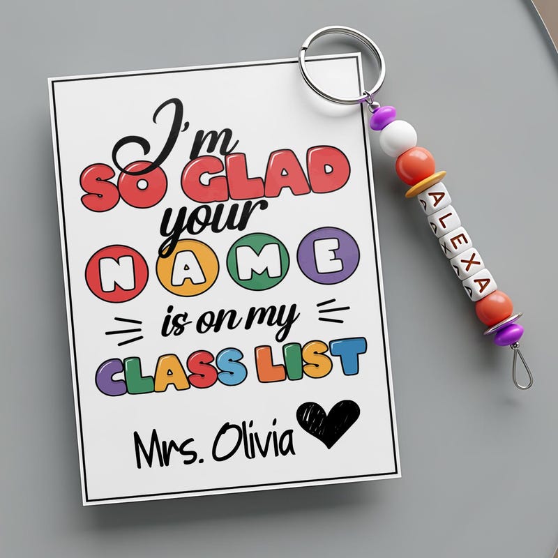 Glad Your Name is on My Class List - Etsy
