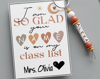 I Am so Glad Your Name is on My Class List - Etsy UK