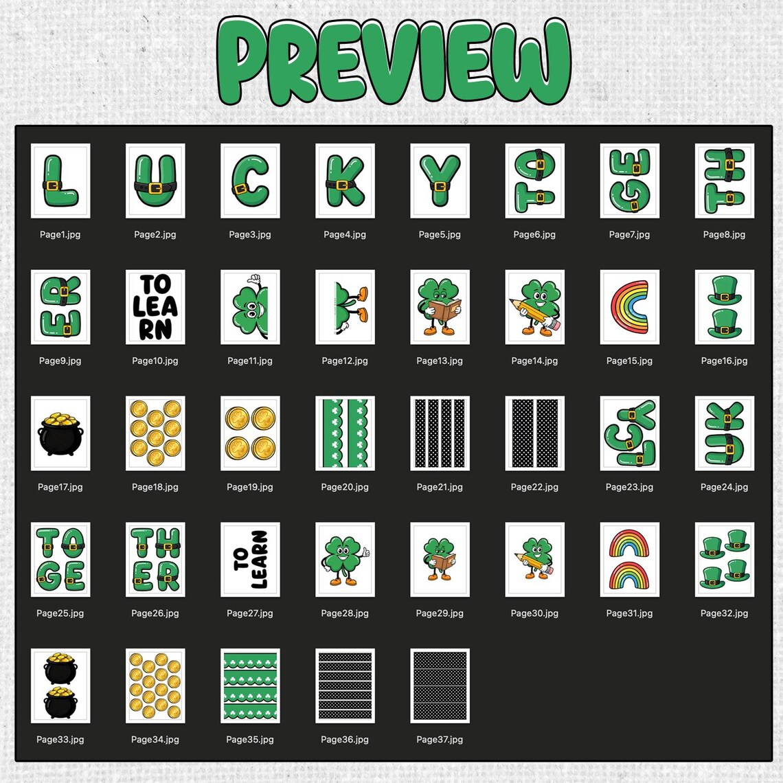 Lucky to Learn Together - St Patricks Day Bulletin Board Kit - Spring ...
