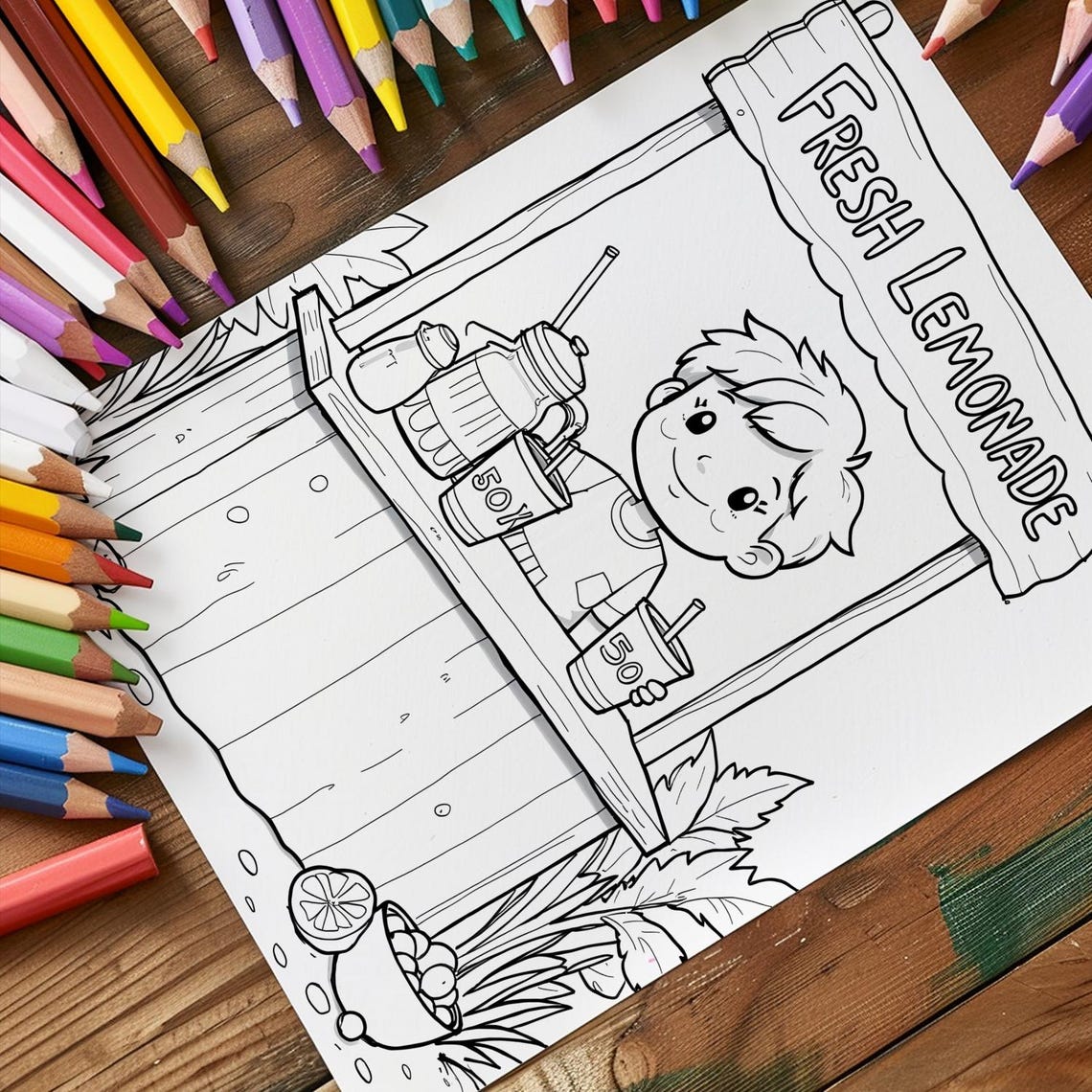 Summer Coloring Pages for Kids: Beach, Camping, Ice Cream (PDF Download ...