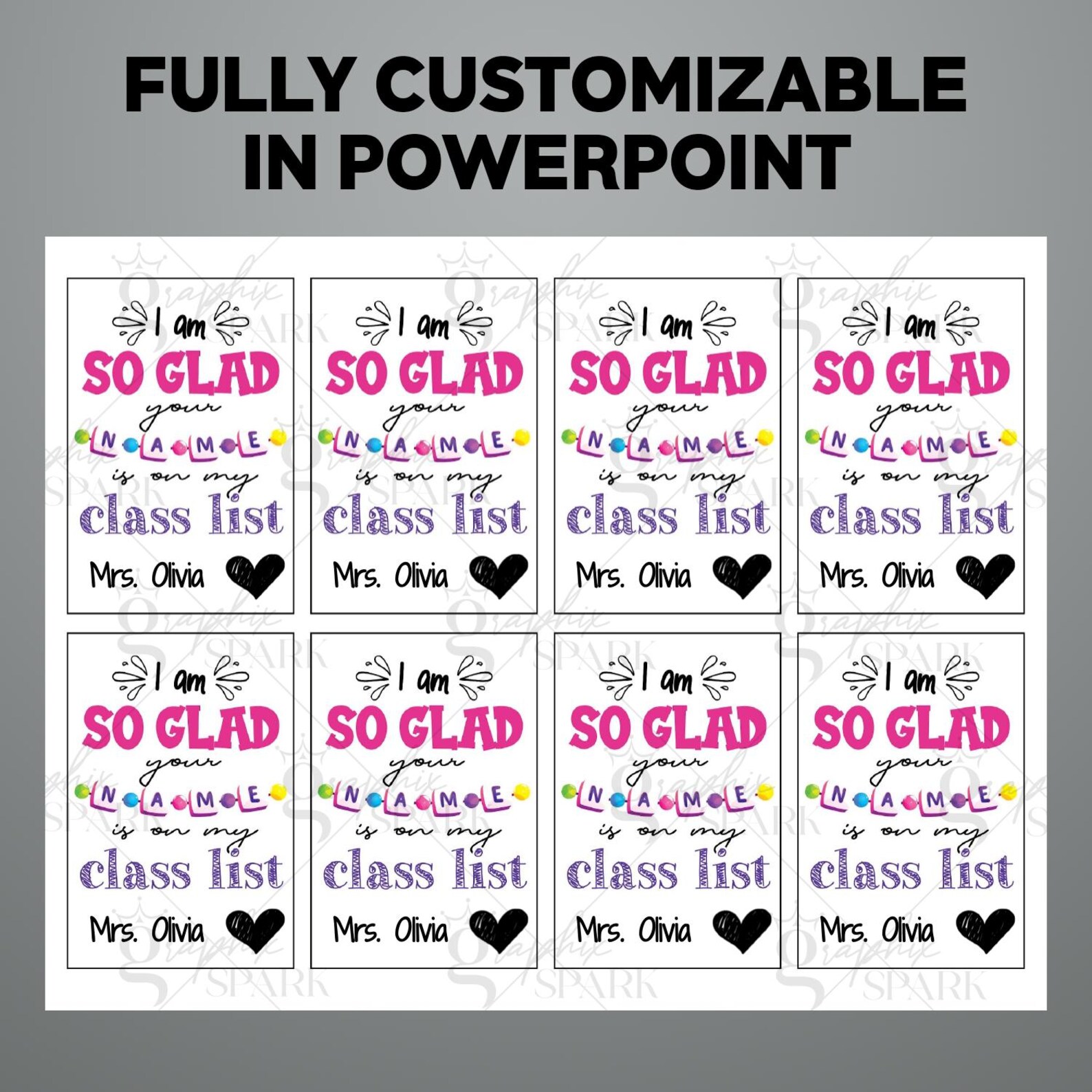 Editable Class List Gift Tags: Back to School Printable (PDF Download ...