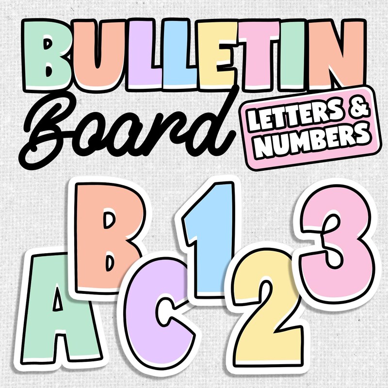 Bulletin Board Letters - Etsy