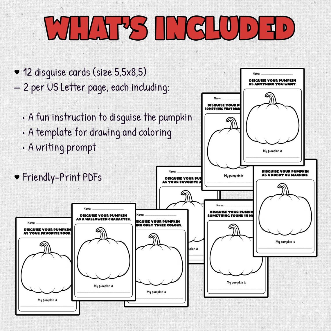 Disguise a Pumpkin Drawing and Writing Activities Halloween Classroom ...