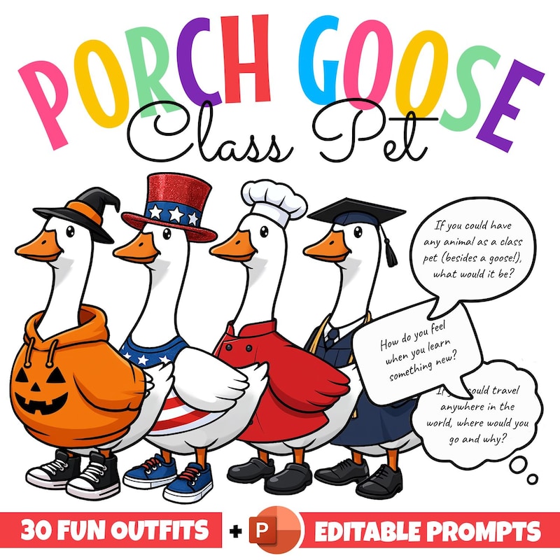 Printable Goose Outfits - Etsy UK