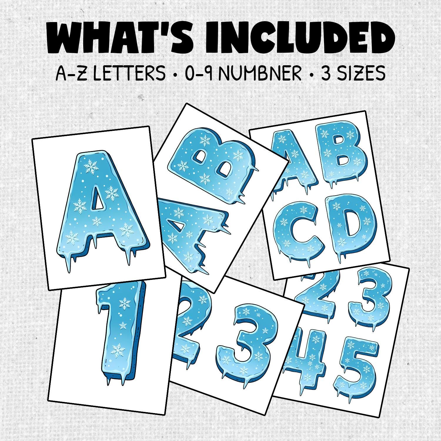 Winter Snowflake Bulletin Board Letters – Classroom Door Decoration - Etsy