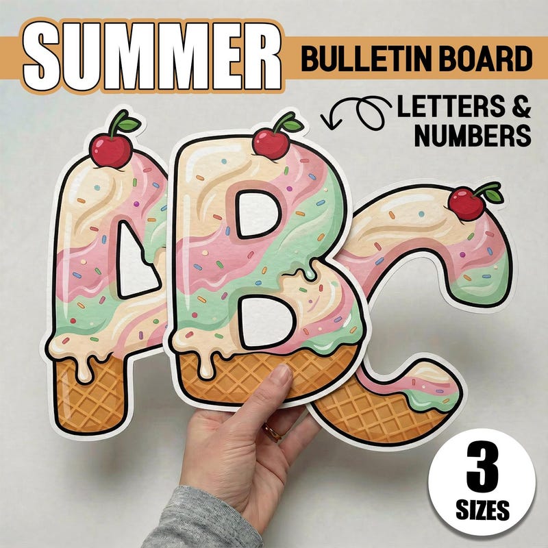 Ice Cream Bulletin Board - Etsy