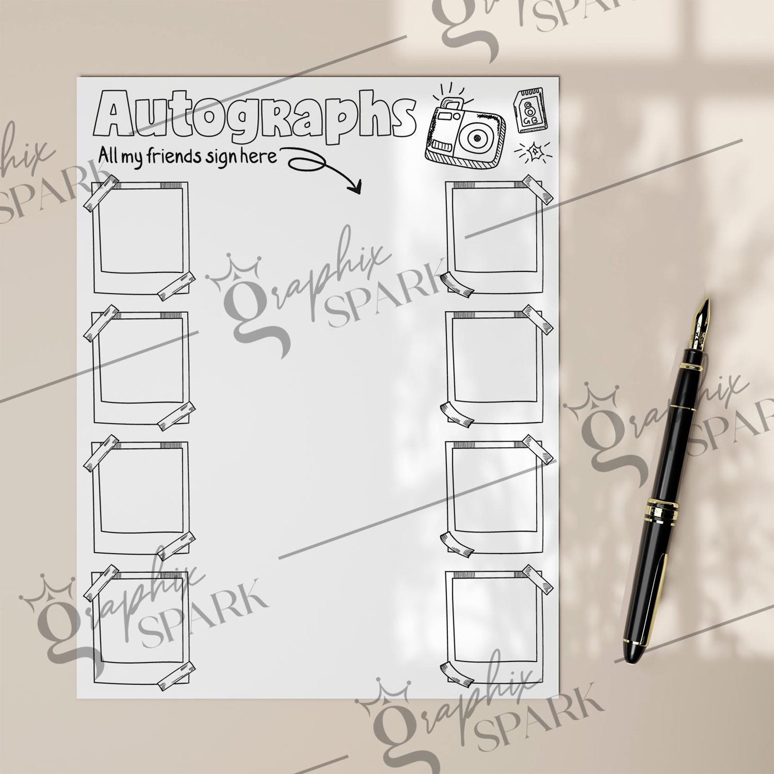 Yearbook & Autograph Pages | Yearbook Signing | End of the Year ...