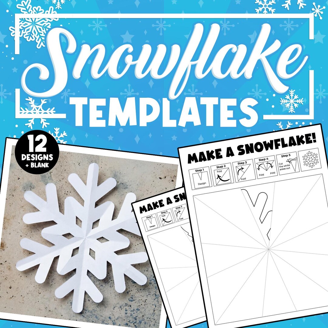 Printable Snowflake Templates Snowflake Patterns – Winter Craft ...