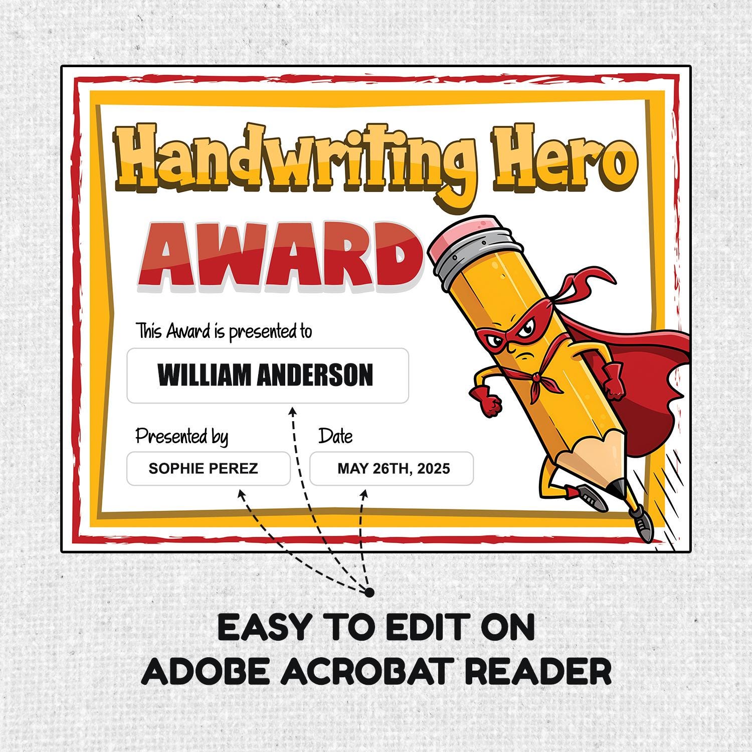 Class Superlatives & End-of-year Awards | Editable Student Certificates ...